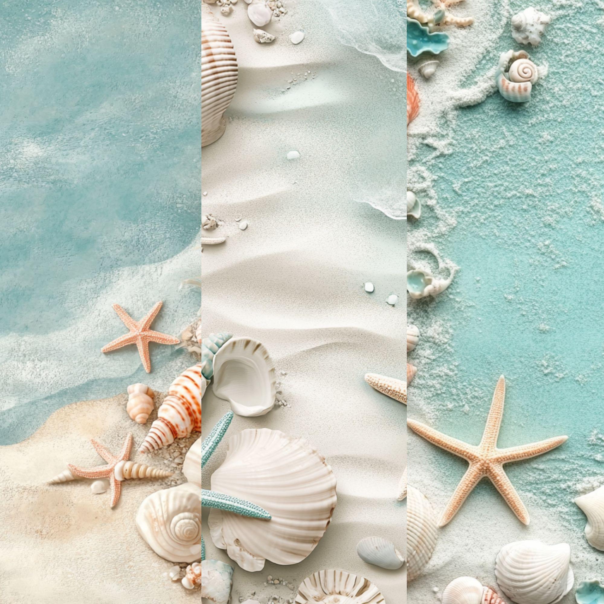 Beach Sand Digital Paper – 18 Ocean & Shoreline Backgrounds With ...