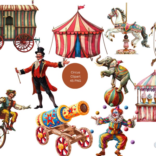 Carnival Clipart - Etsy