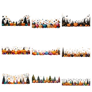 48 Holidays Borders Watercolor Clipart, Border Clipart, PNG Individual ...