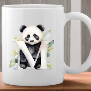 Watercolor Panda Alphabet in PNG for Commercial Use Instant Download ...