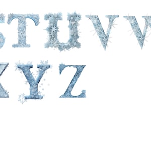 Snowflake Alphabet, Letters Png, Alphabet Png, Instant Download for ...