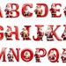 Santa Claus Alphabet, Letters Png, Alphabet Png, Instant Download for ...