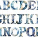 Blue Marble Alphabet Clipart , Marble Alphabet, Transparent Background ...