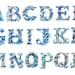 Ocean Waves Alphabet, Letters Png, Alphabet Png, Instant Download for ...