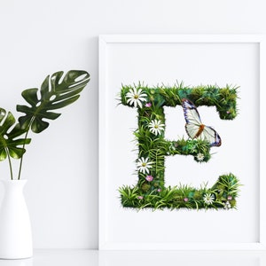 Spring Alphabet Clipart, Spring Letters, PNG Individual Images on ...