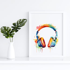 Watercolor Technology Clipart, PNG Digital Files on a Transparent ...