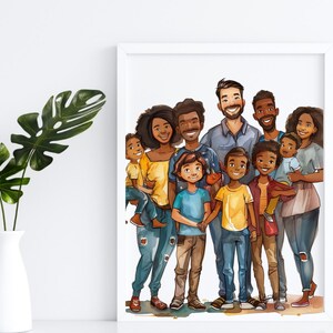 23 Family Portraits Watercolor Clipart, Berries Clipart, PNG Individual ...