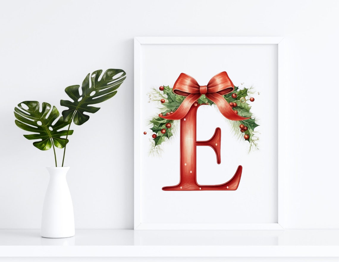 Clipart Christmas Alphabet, Christmas Letters, Transparent Background ...