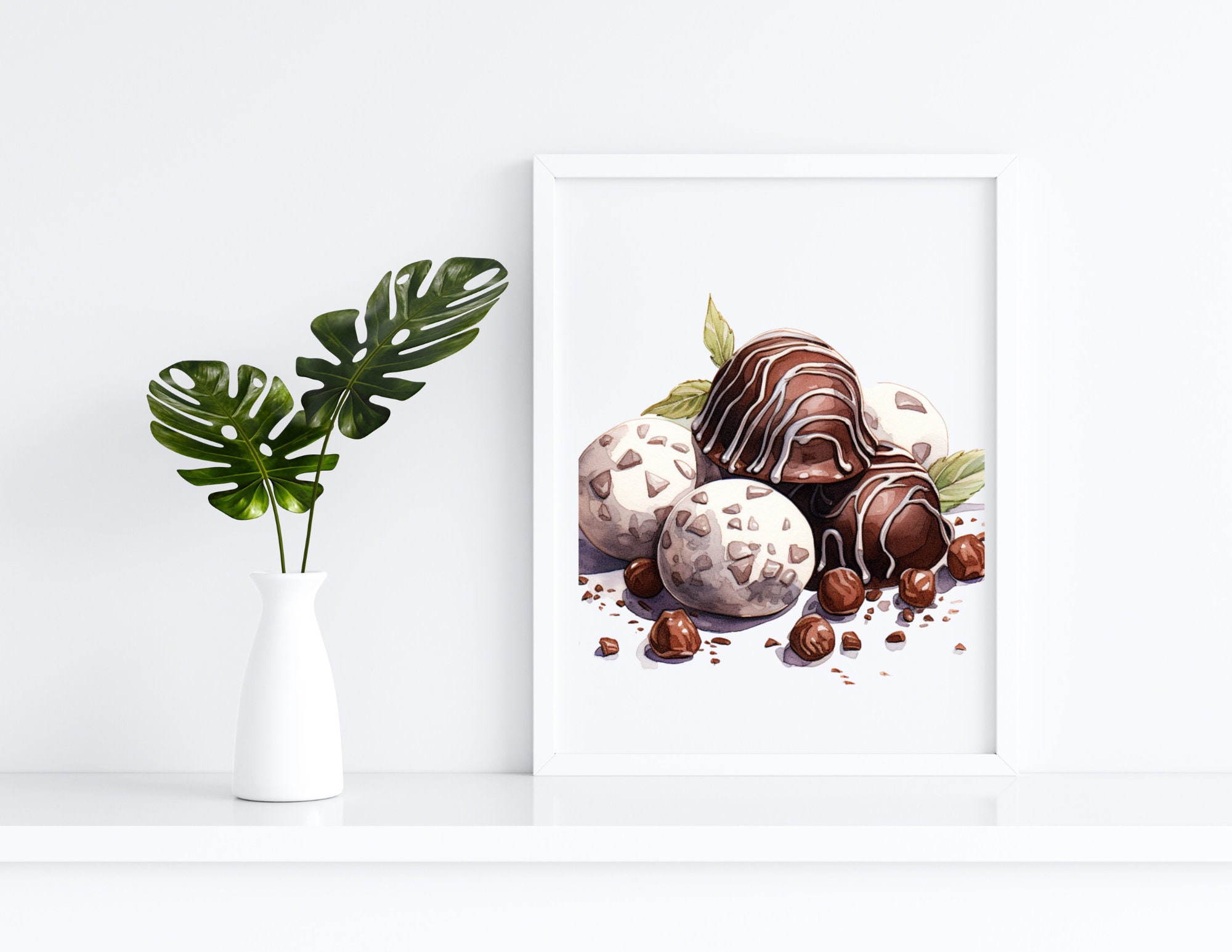 Truffles Watercolor Clipart Belgian Truffes Clipart - Etsy