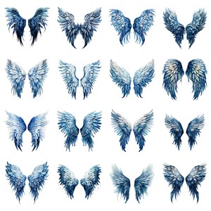 Watercolor Wings Clipart, Transparent Background, High Quality, Clipart ...