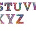 Watercolor Colorful Glitter Alphabet Clipart, PNG Individual Images on ...