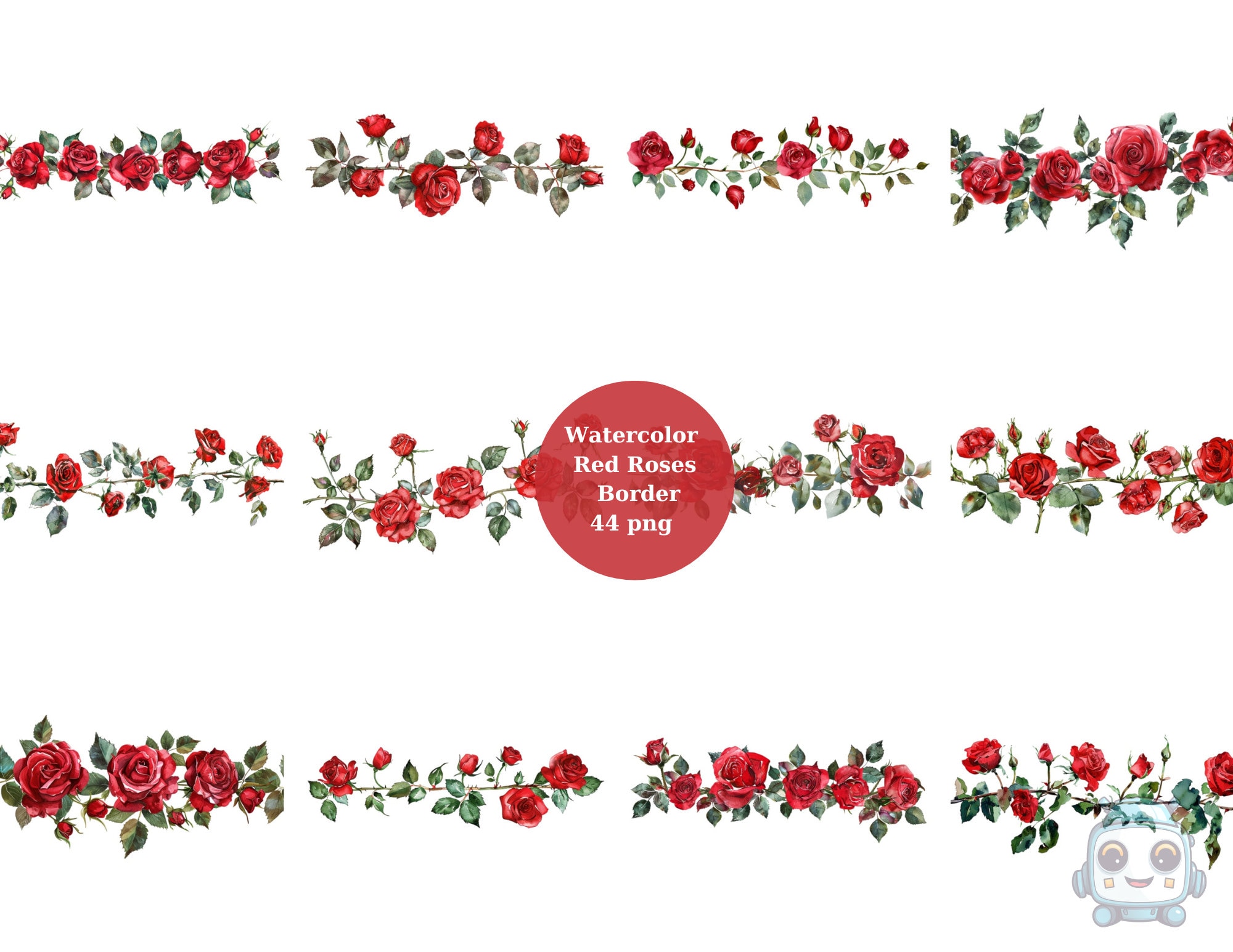 Red Roses Border Png