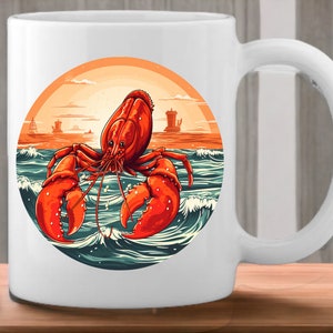 Watercolor Lobsters Clipart, PNG Digital Files on Transparent ...