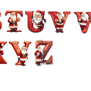 Alphabet With Santa Claus,download for Commercial Use, High Resolution ...