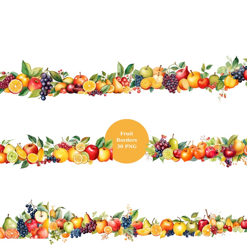 Fruit Borders - Etsy UK