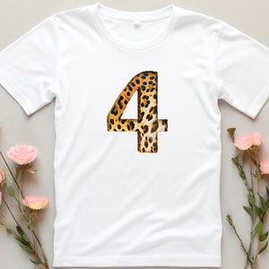 Watercolor Cheetah Numbers Clipart, PNG Individual Images on ...