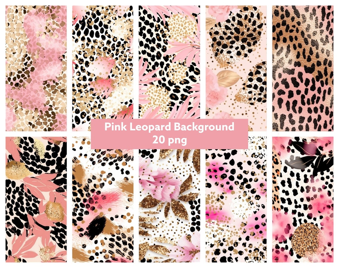 Pink Leopard Background, Transparent Background, High Quality, Clipart ...