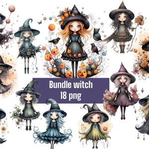 Bundle Witch Clipart, Transparent Background, High Quality, Clipart ...
