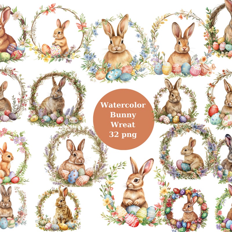 Easter Bunny Wreath - Etsy