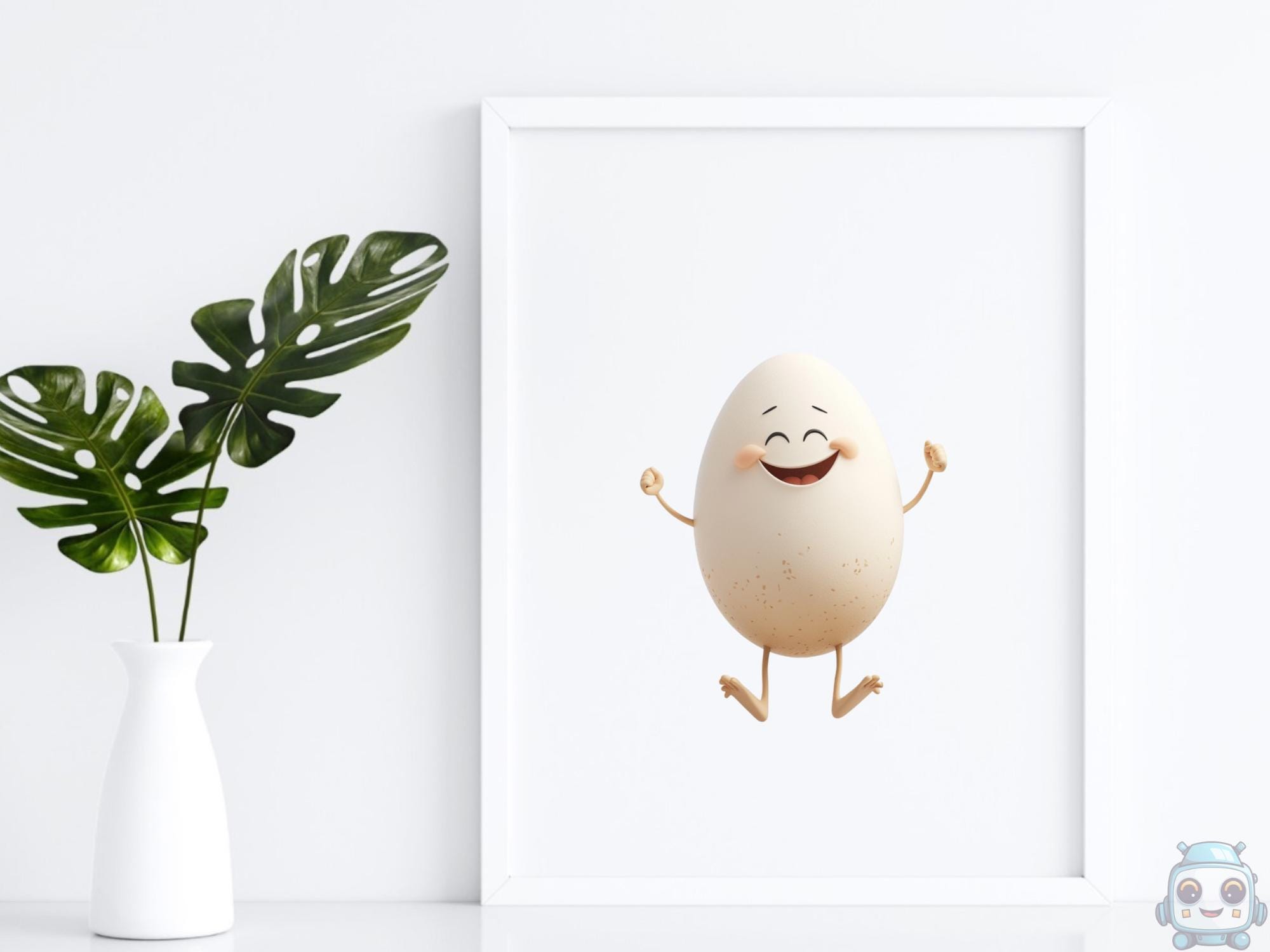 37 Funny Eggs Clipart, Whimsical Clipart, PNG Individual Images on ...