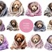33 Snuggly Poodles Watercolor Clipart, Pets Clipart, PNG Individual ...