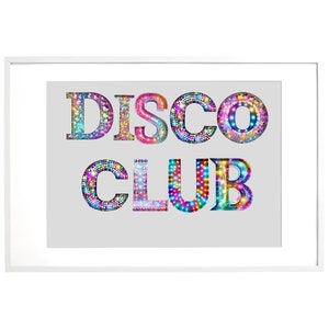 Disco Alphabet, Clipart, 12x12, Commercial Use, Transparent Background ...