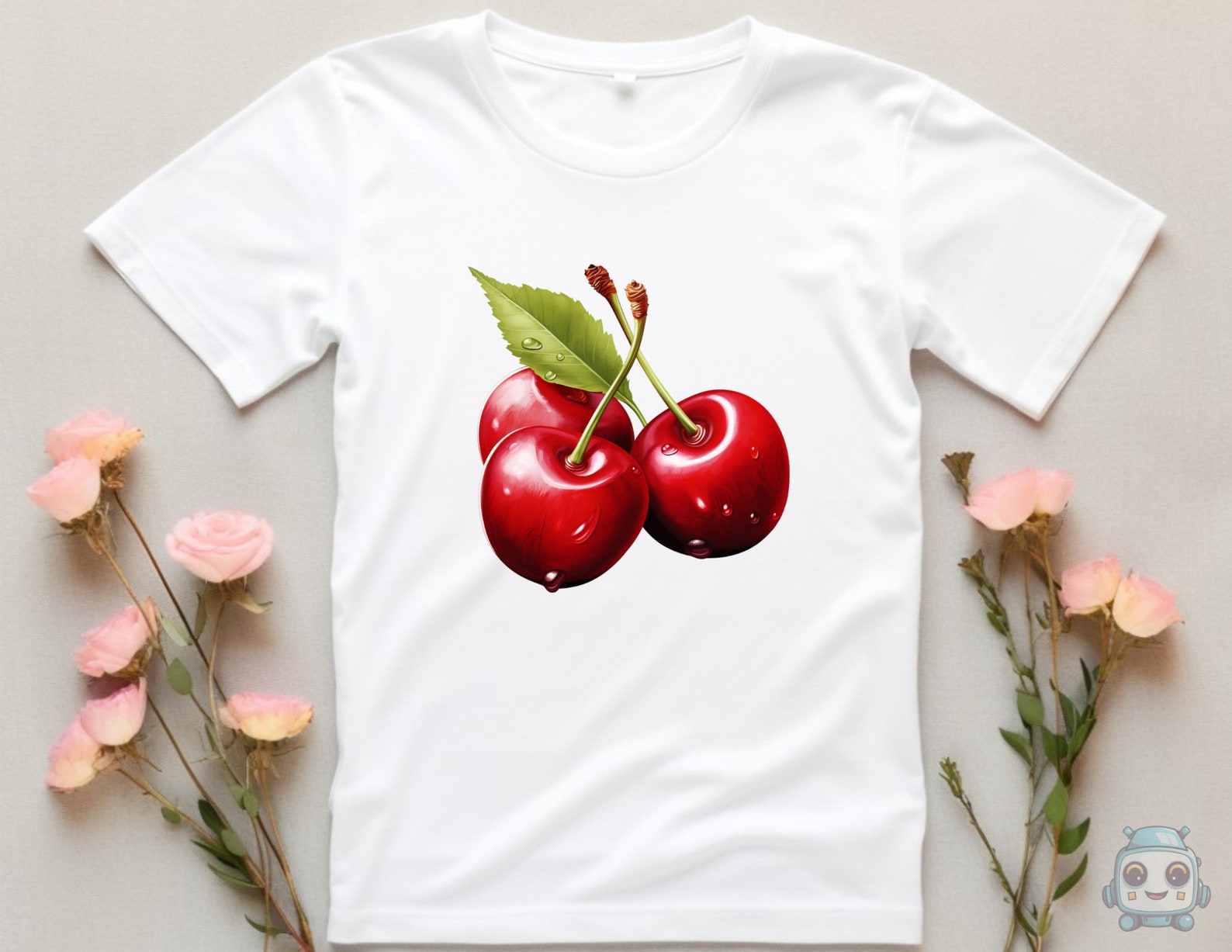 Watercolor 48 Cherries Clipart, PNG Individual Images on Transparent ...