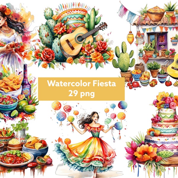Fiesta Clip Art - Etsy