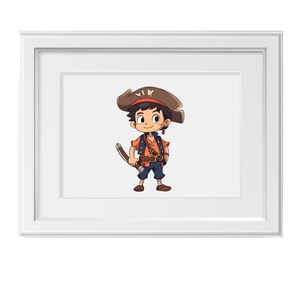 Animated Pirates Clipart, PNG Digital Files on a Transparent Background ...