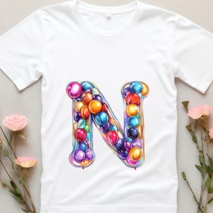 Colorful Balloon Alphabet Clipart - Festive Balloon Letters PNG for ...
