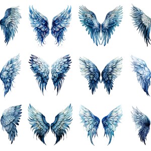 Watercolor Wings Clipart, Transparent Background, High Quality, Clipart ...