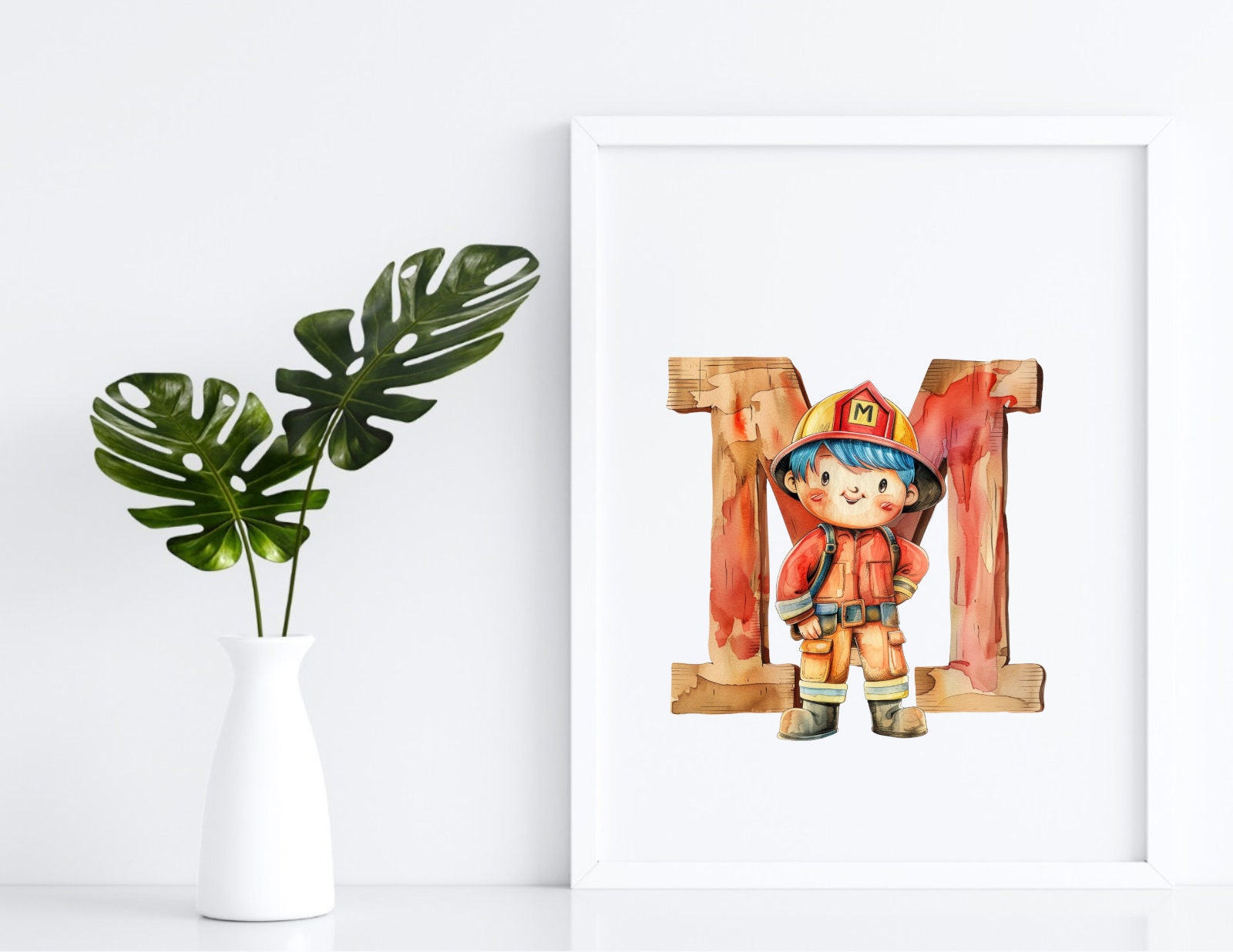 Fireman Alphabet, Letters Png, Alphabet Png, Instant Download for ...