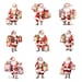 23 Jolly Santas Watercolor Clipart, Christmas Clipart, Santa Claus ...