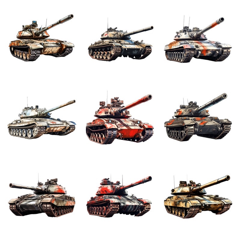Tanks Clipart, PNG Digital Files on Transparent Background, Sublimation ...