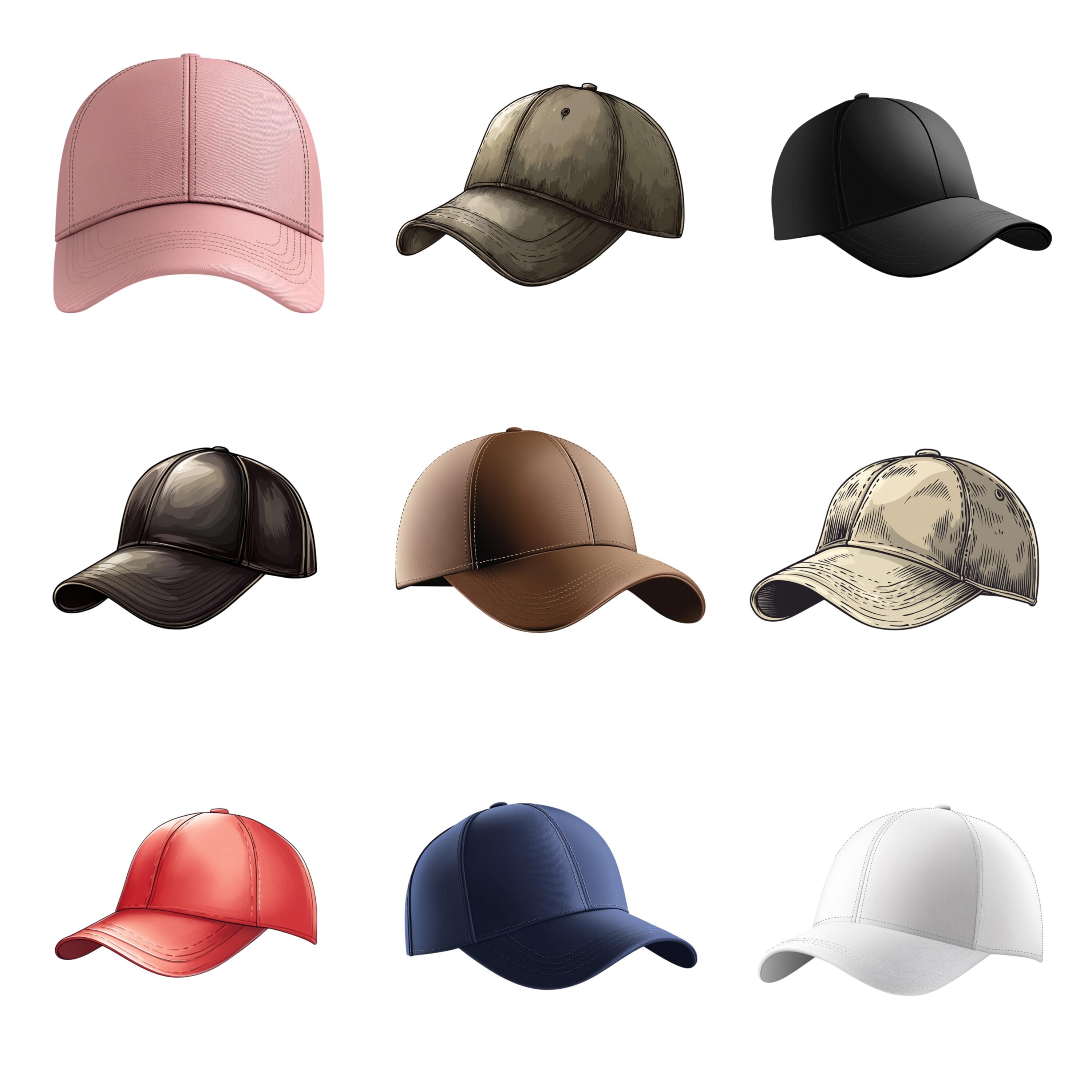 34 Baseball Caps Clipart, Items Clipart, PNG Individual Images on ...