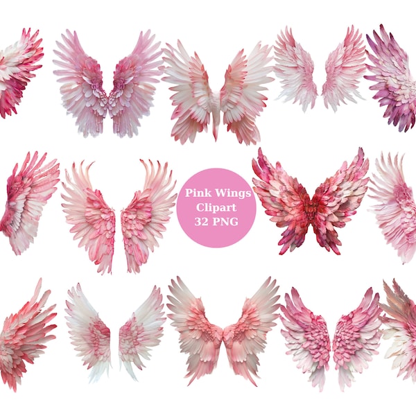 Pink Wings - Etsy