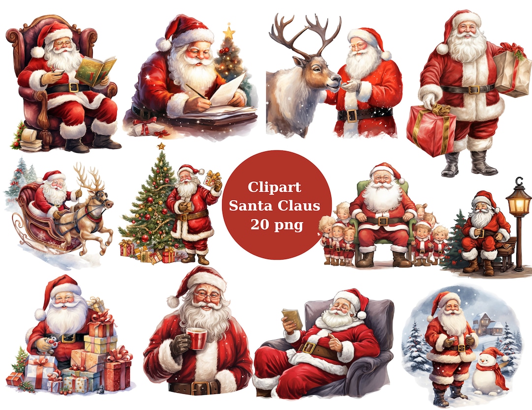 Clipart Santa Claus, Christmas, Download for Commercial Use, High ...
