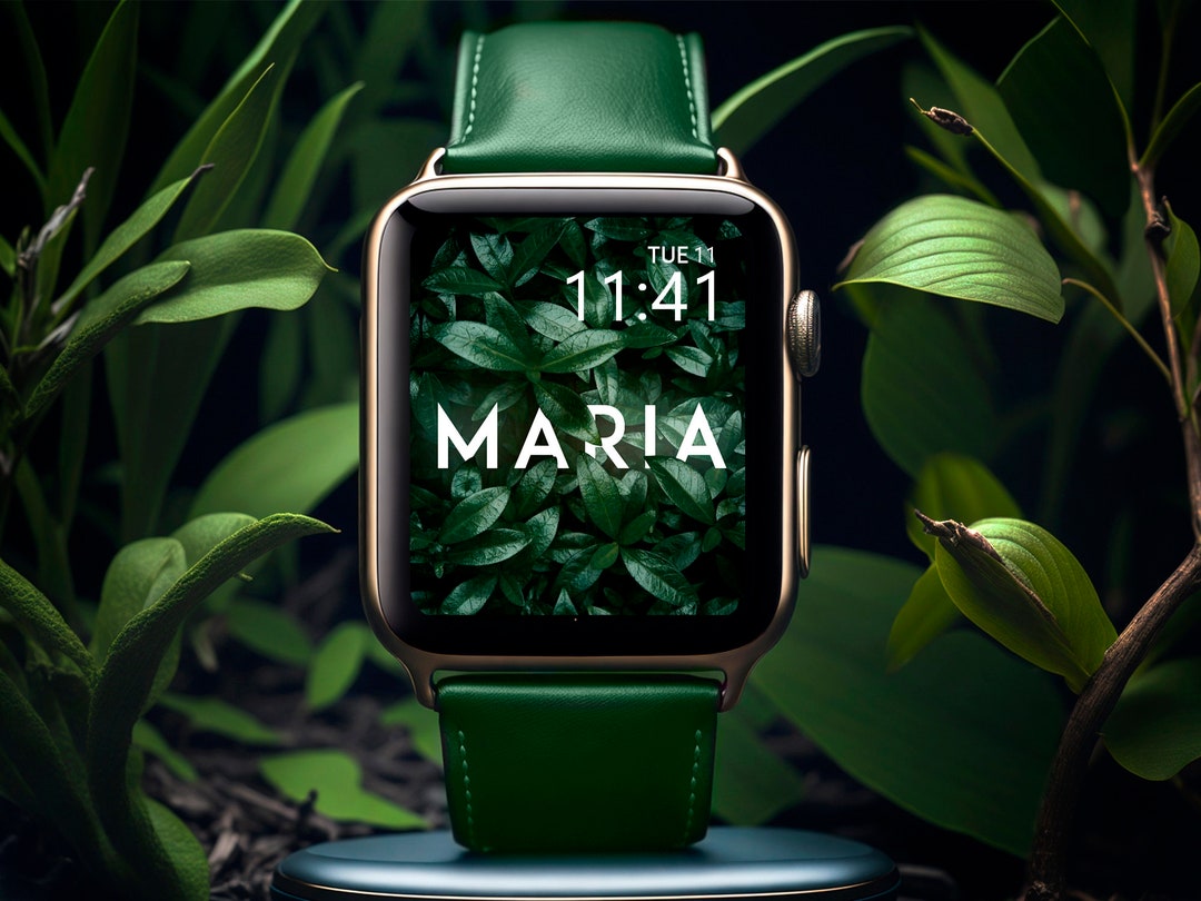 Personalized Apple Watch Wallpaper, Flower Apple Watch Background ...