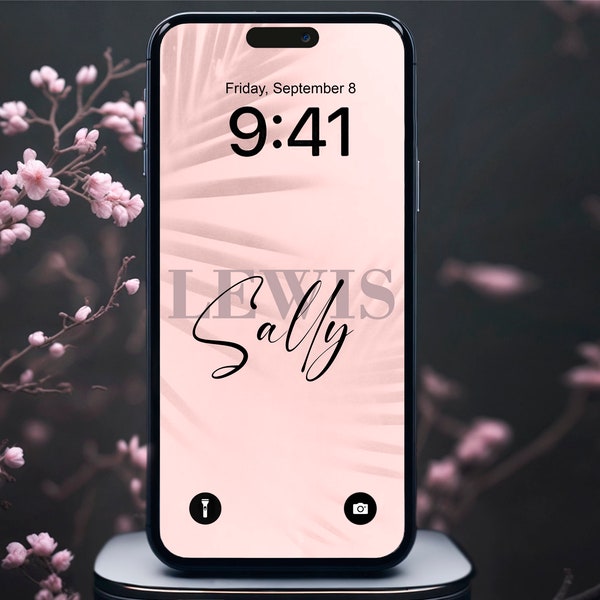 iPhone Wallpaper Monogram - Etsy