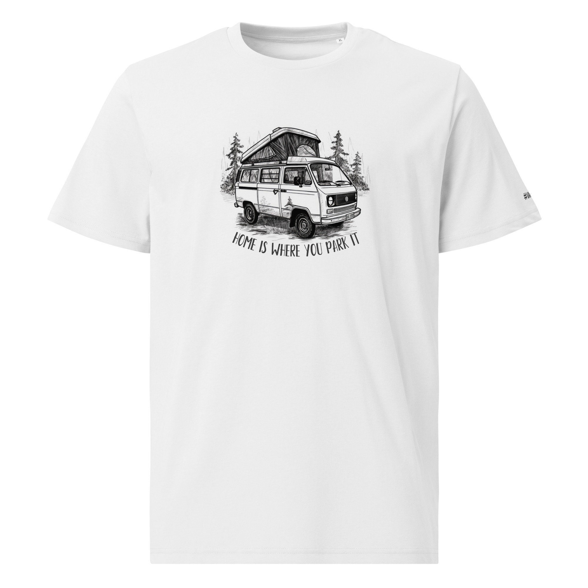 Personalized Vanlife T-shirt: Hand-drawn T3 Westfalia in the Wild Home ...