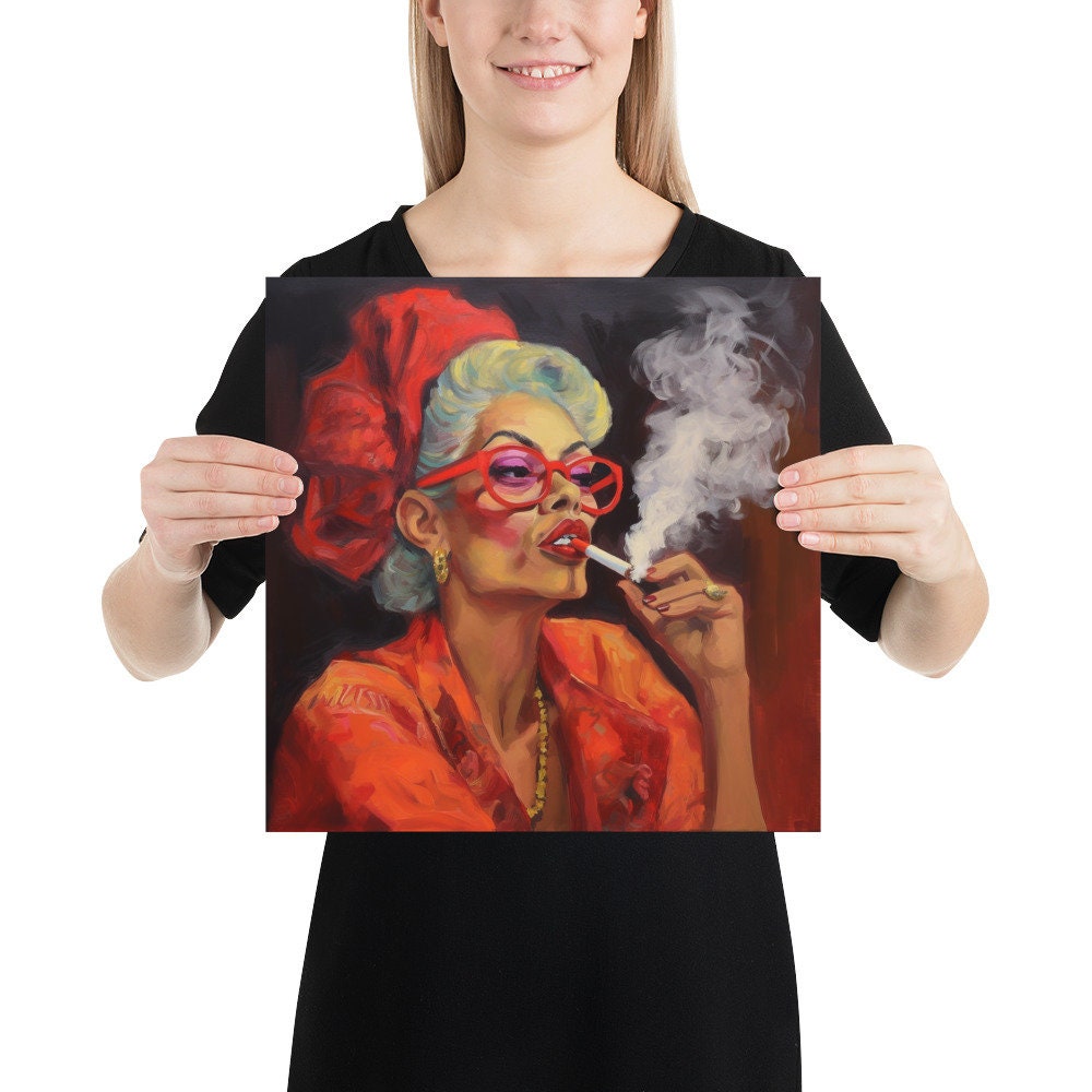 Drag Queen Wall Art Drag Queen Poster Drag Art Drag Portrait Glamorous ...