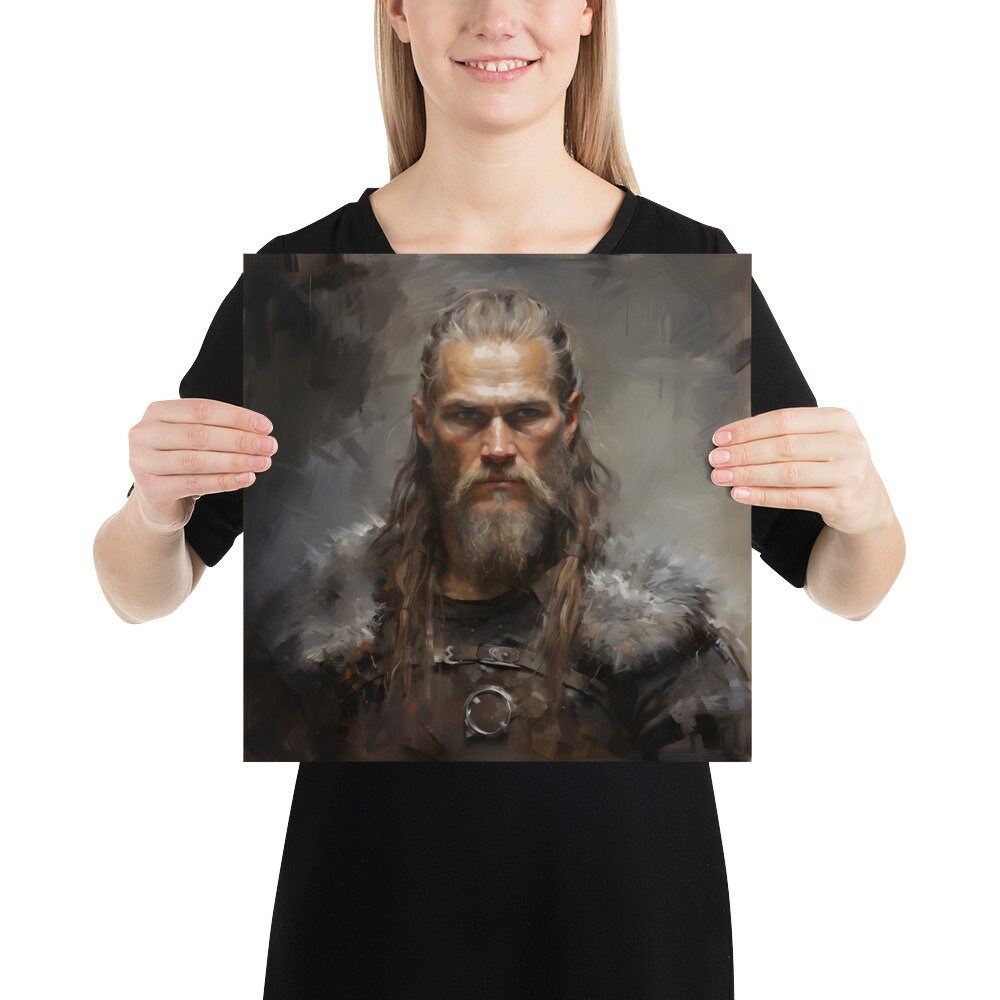 King Ragnar Ragnar Lothbrook Viking Art Viking Warrior Present for Dad ...