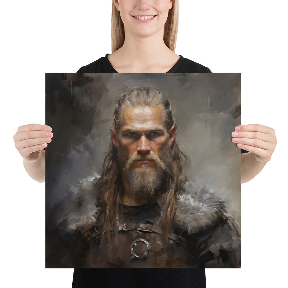 King Ragnar Ragnar Lothbrook Viking Art Viking Warrior Present for Dad ...