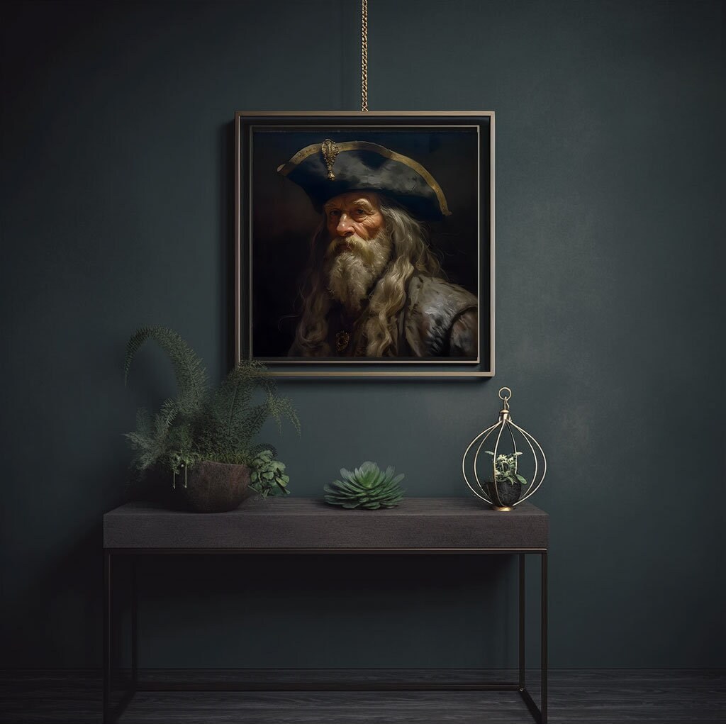 Benjamin Hornigold Pirate Portrait: Golden Age Oil Painting Print - Etsy