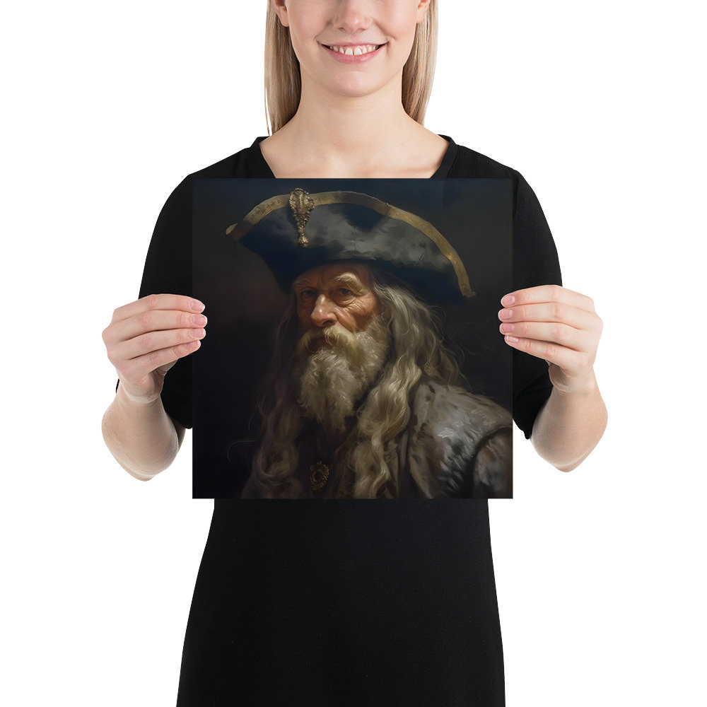 Benjamin Hornigold Pirate Portrait: Golden Age Oil Painting Print - Etsy