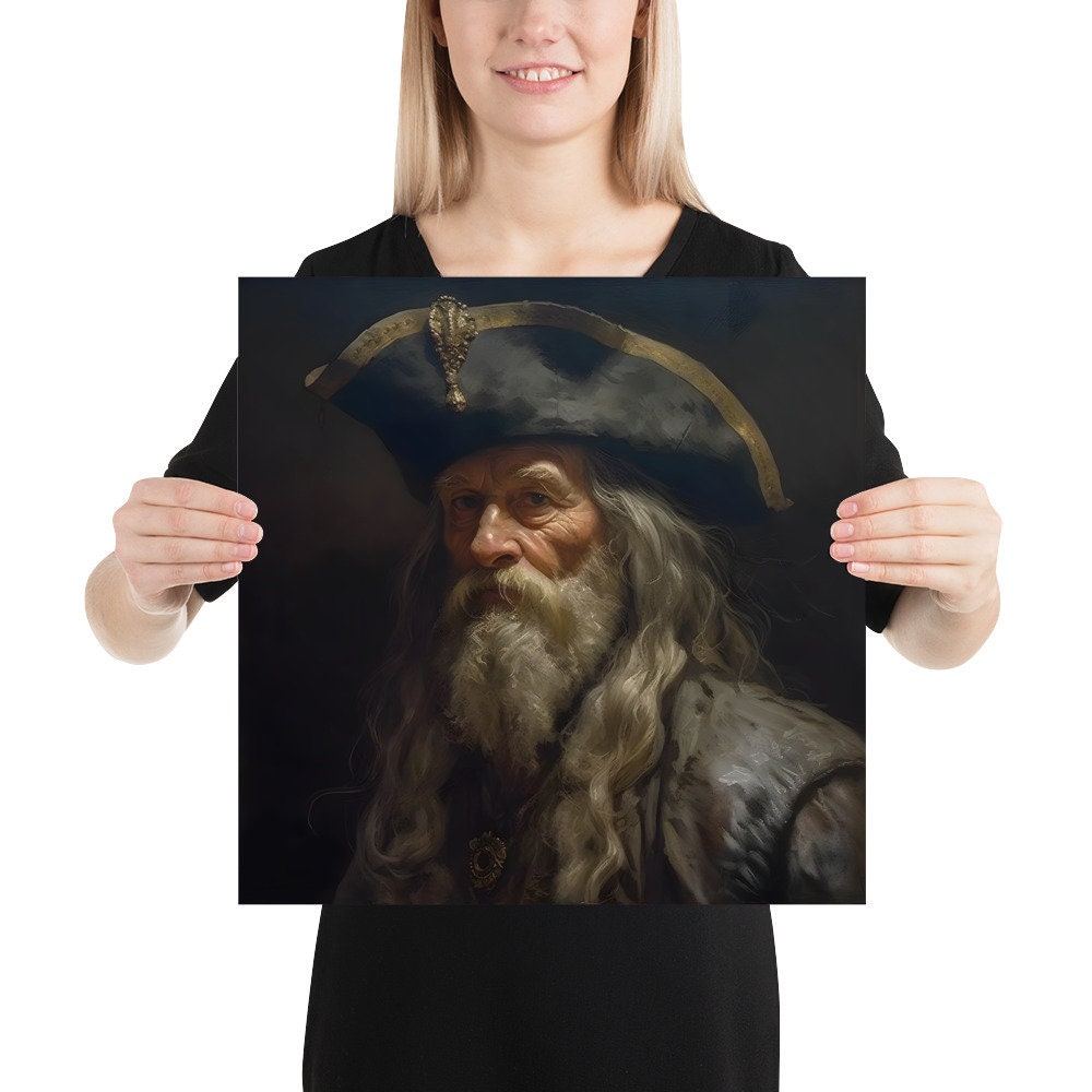 Print of Captain of the Golden Tides Benjamin Hornigold English Pirate ...