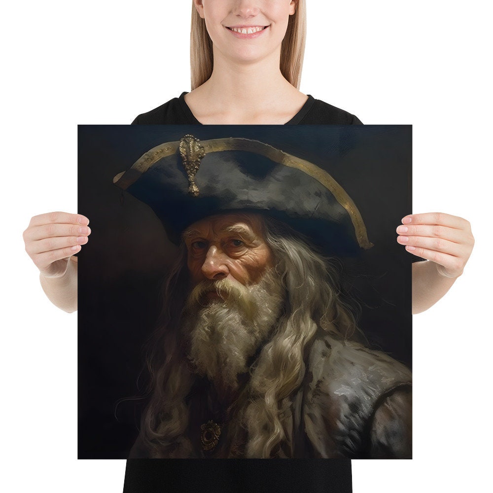 Benjamin Hornigold Pirate Portrait: Golden Age Oil Painting Print - Etsy