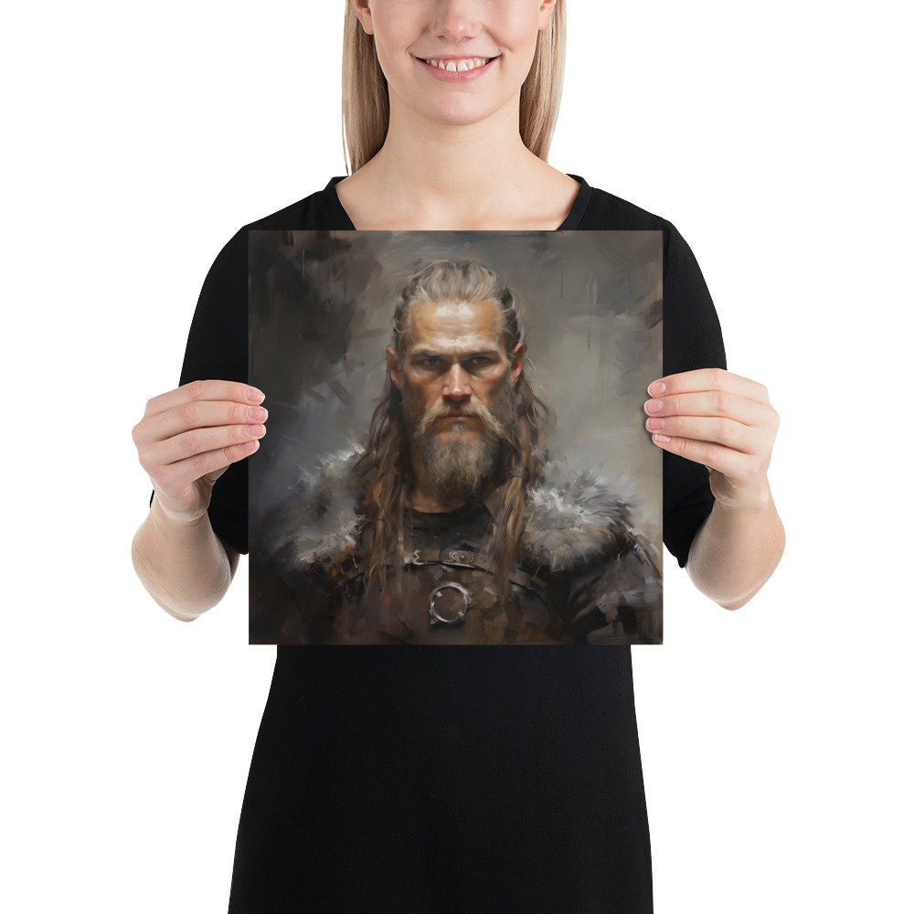 King Ragnar Ragnar Lothbrook Viking Art Viking Warrior Present for Dad ...