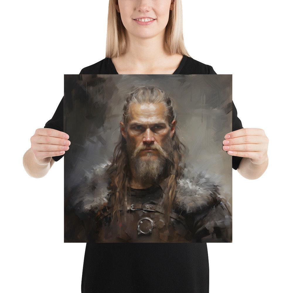 King Ragnar Ragnar Lothbrook Viking Art Viking Warrior Present for Dad ...