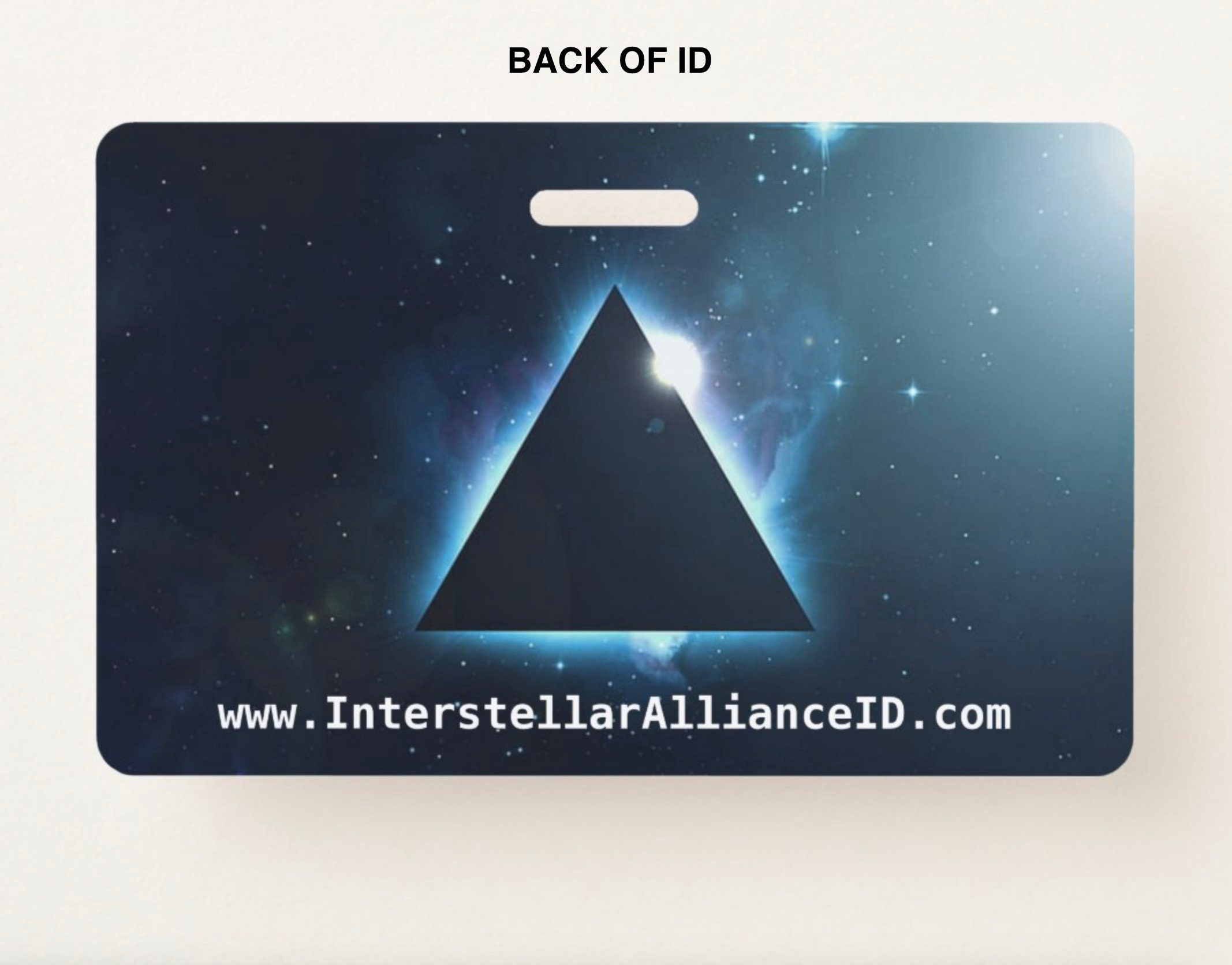 Interstellar Alliance ID Card/ Plastic PVC Material - Etsy